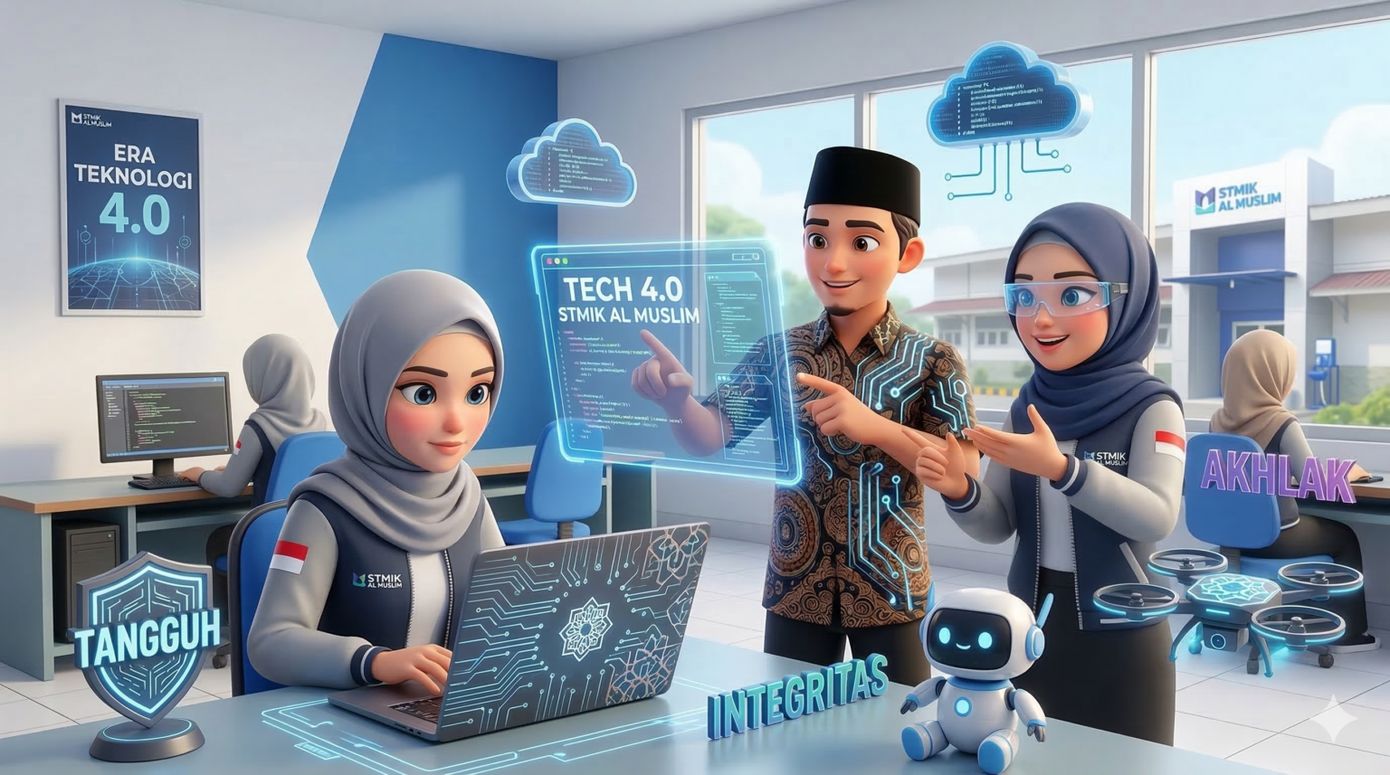 Karakter Muslim yang Tangguh di Era Teknologi 4.0 | STMIK Al Muslim Bekasi